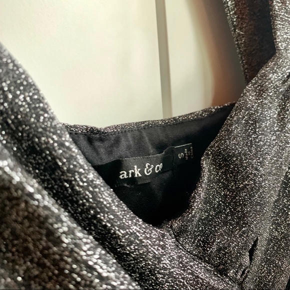 Ark & Co | Dresses | Charcoalcolor Shiny Mini Dress With Rouching ...